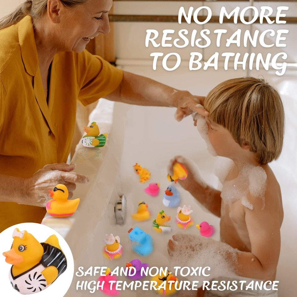 100 Pack Rubber Ducks in Bulk, Assorted Ducks for Jeeps Ducking, Mini Rubber 616833199912| eBay