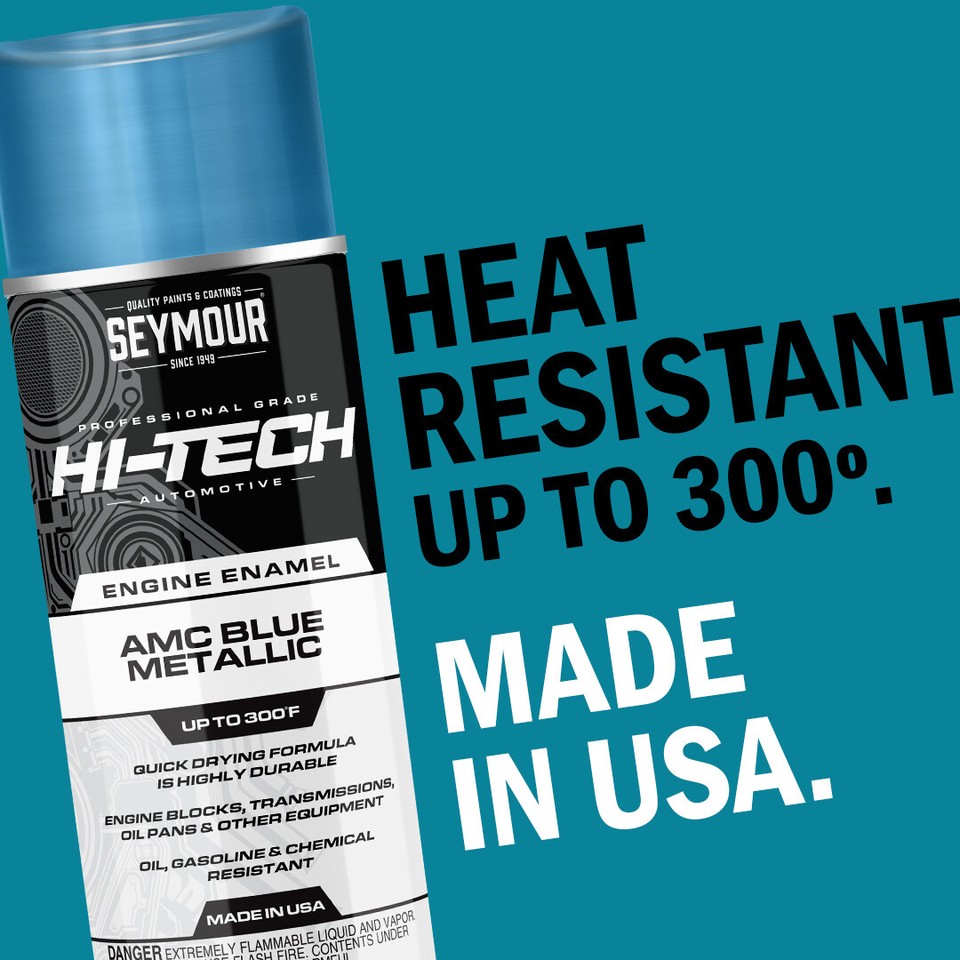AMC Blue Metallic Seymour Hi-Tech Engine Enamel Aerosol Spray Paint ...