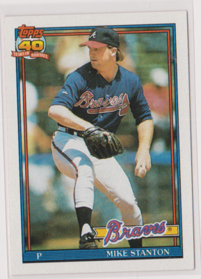 Mike Stanton Braves Pitcher 1991 Topps Card # 514 Near Mint | eBay