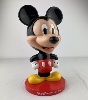 2002 Walt Disney World Resort Mickey Mouse Bobblehead Kellogs Plastic 8 ...