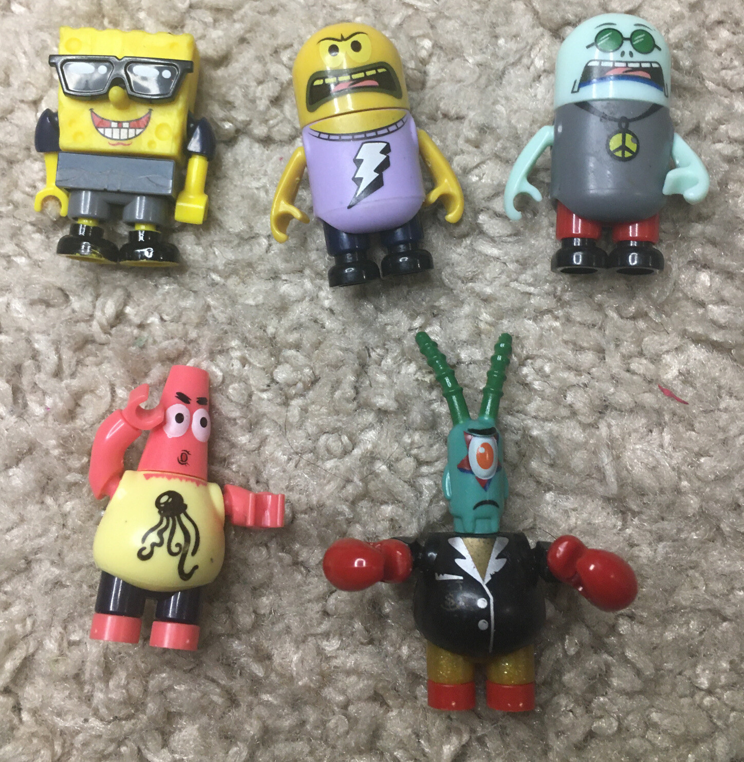 Spongebob SquarePants Mega Bloks Mini Figures Lot of 5 | eBay