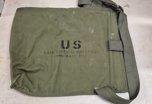 US Military Issued bag M24 Gas Mask Chemical Biological Tank canvas ...
