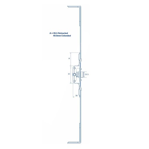Laird Saracen FM Shootbolt Gearbox Mechanism uPVC Window Lock Valiant ...