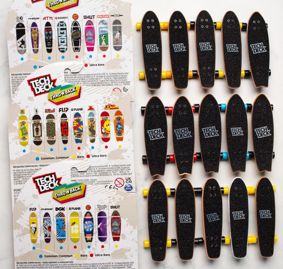 Lot Of 18 Tech Deck Fingerboards Cruiser & Longboard Ultra Rare ...