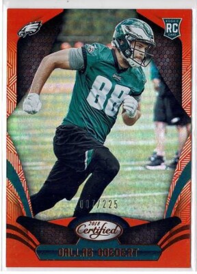 2018 Panini Certified Dallas Goedert Eagles Orange Refractor /225 Card ...