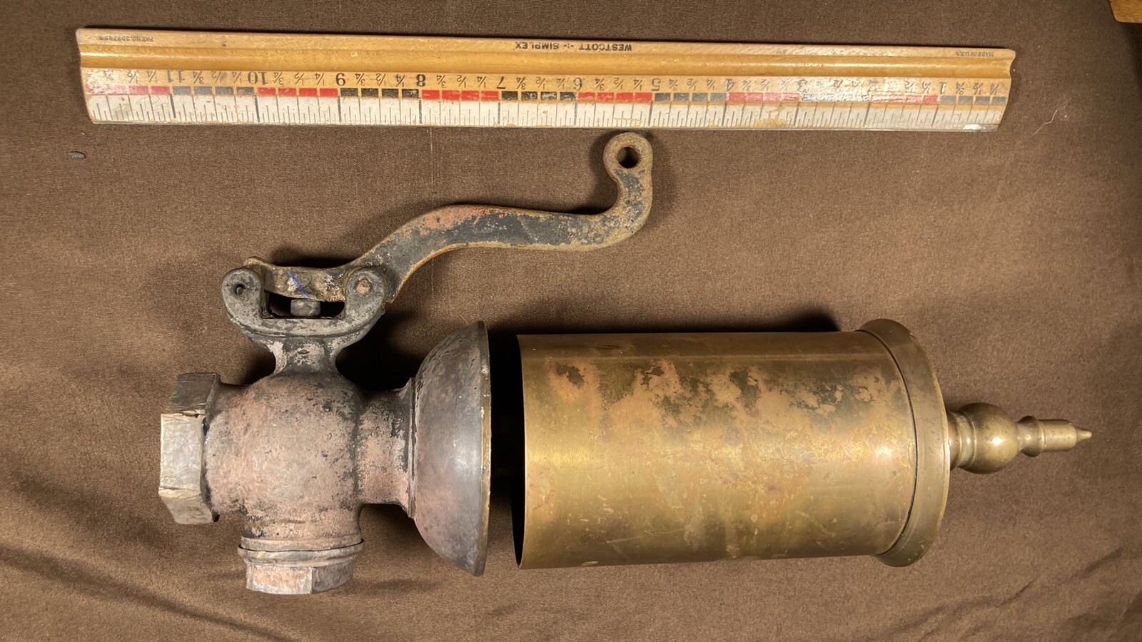 Antique Brass Bronze Train / Marine / Tractor Steam Engine Steam ...