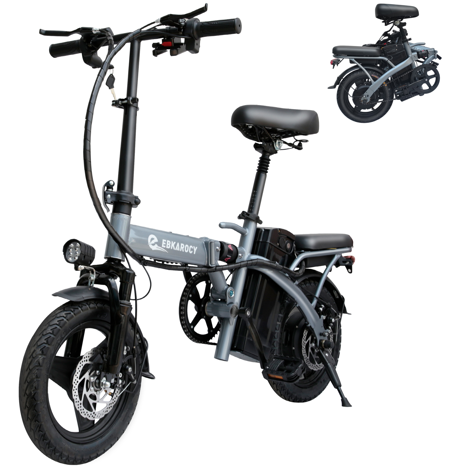 400W 14" Electric Bike Mountain Bicycle Folding EBike 48V/15Ah Battery Beach | eBay