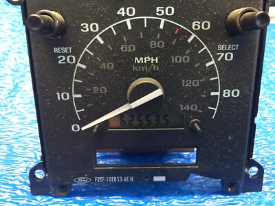 1992-1996 FORD F150 F250 F350 BRONCO PSOM SPEEDOMETER GAUGE MILEAGE 62K ...