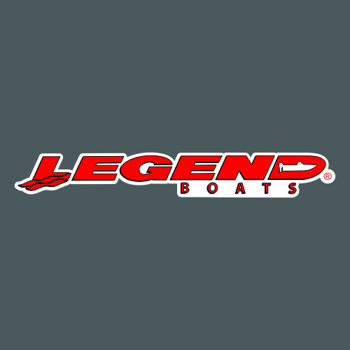 Legend Boats Red Bass Fishing Carpet Graphic Decal Logo 700-147 | eBay