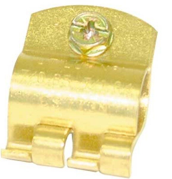 8x Utilux EARTH ROD CLAMPS & CLIPS Screw Connection, Brass- 13mm Or ...