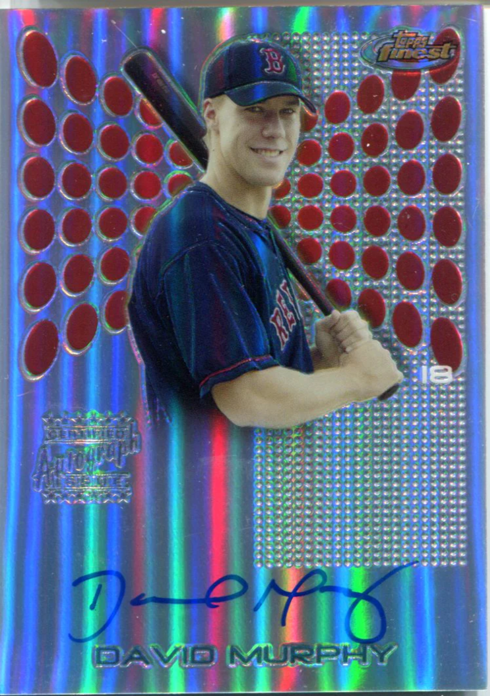 David Murphy Autographed 2004 Topps Finest Refractor Card | eBay