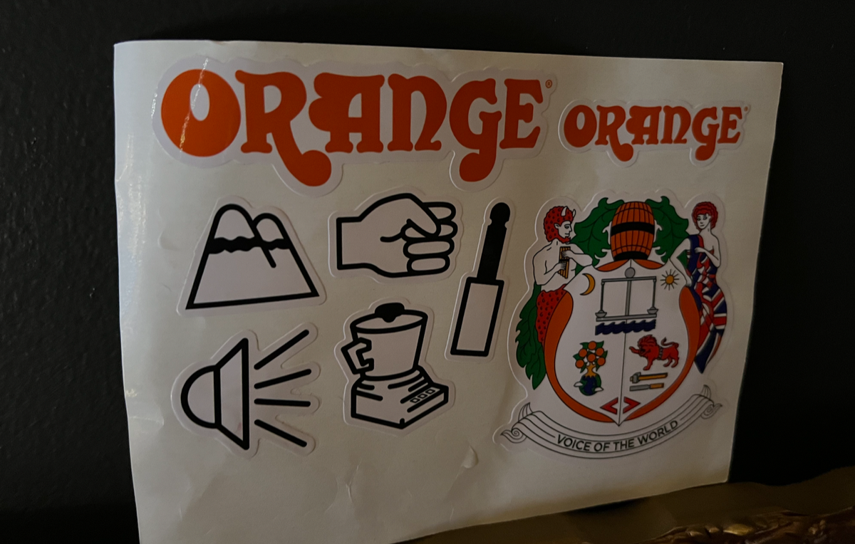 Orange Amps Logo Orange Amplifiers Stack Logo Fitted 100% Cotton