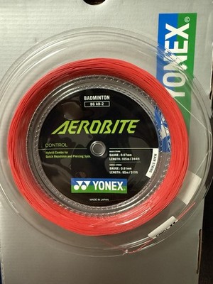 New Yonex AEROBITE BG AB-2 200M Reel String White/Red US-SameDayShip | eBay