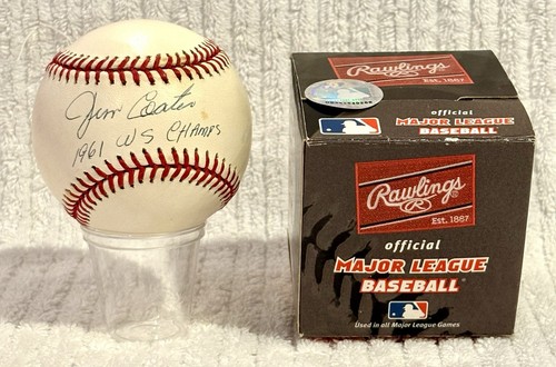 Jim Coates Signed Major League Rawlings Baseball NO COA | eBay