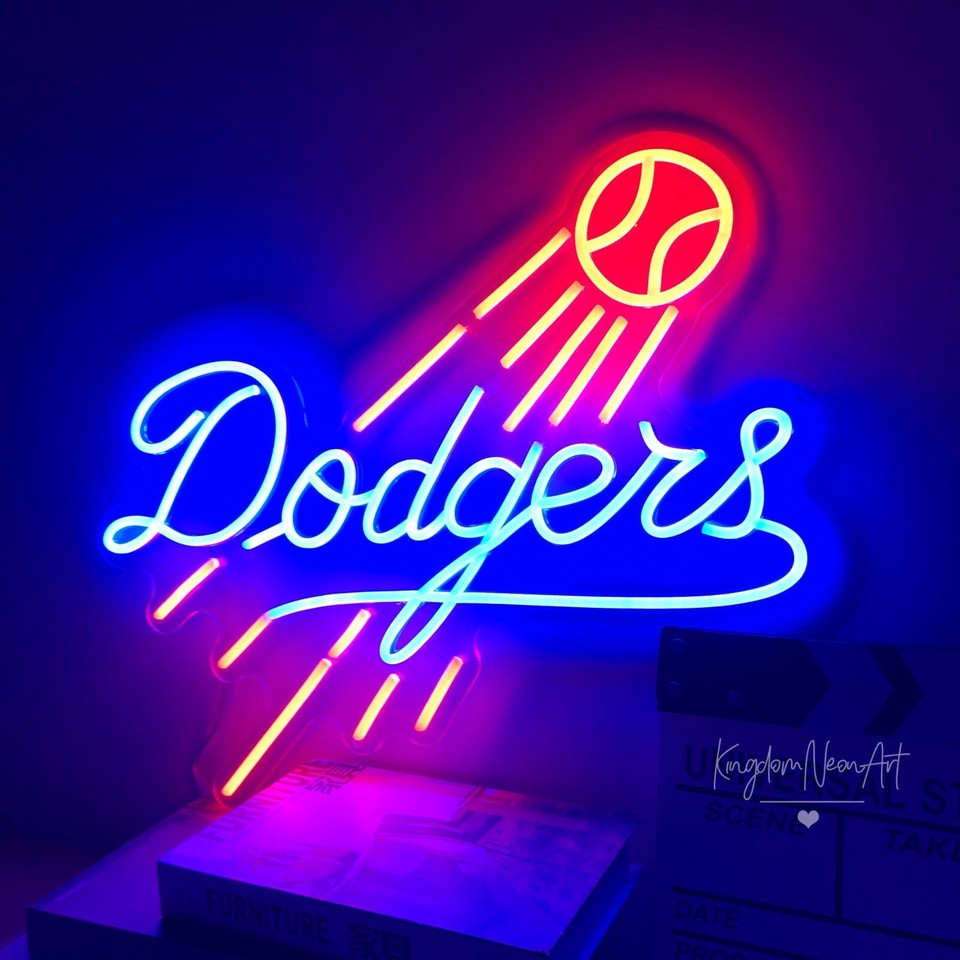 15"x14" Los Angeles Dodgers Team Flex LED Neon Sign Bar Club Man Cave ...