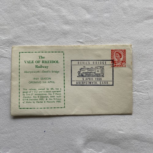 THE VALE OF RHEIDOL RAILWAY DEVILS BRIDGE 5 APRIL 1969 P/M DEVILS ...