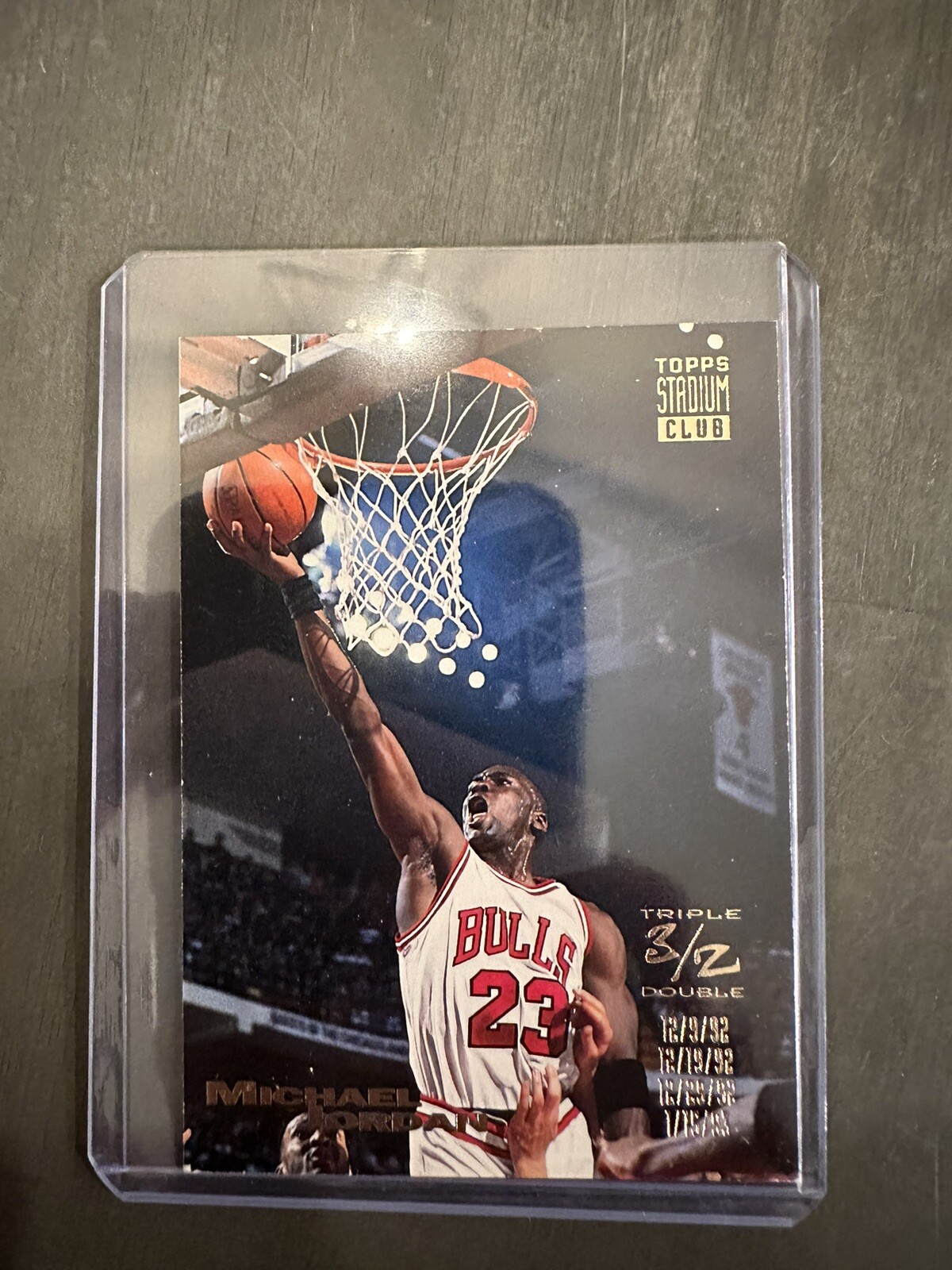 1993 Stadium Club Michael Jordan Triple Double Card # 1 Chicago Bulls ...