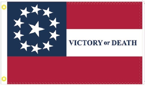 Texas 4th Infantry Victory or Death 3'X5' Flag ROUGH TEX® 100D Hoods ...