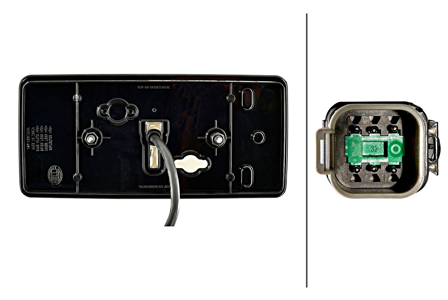 HELLA Tail Light Rear Lamp Black LED 2VP328630041 | eBay