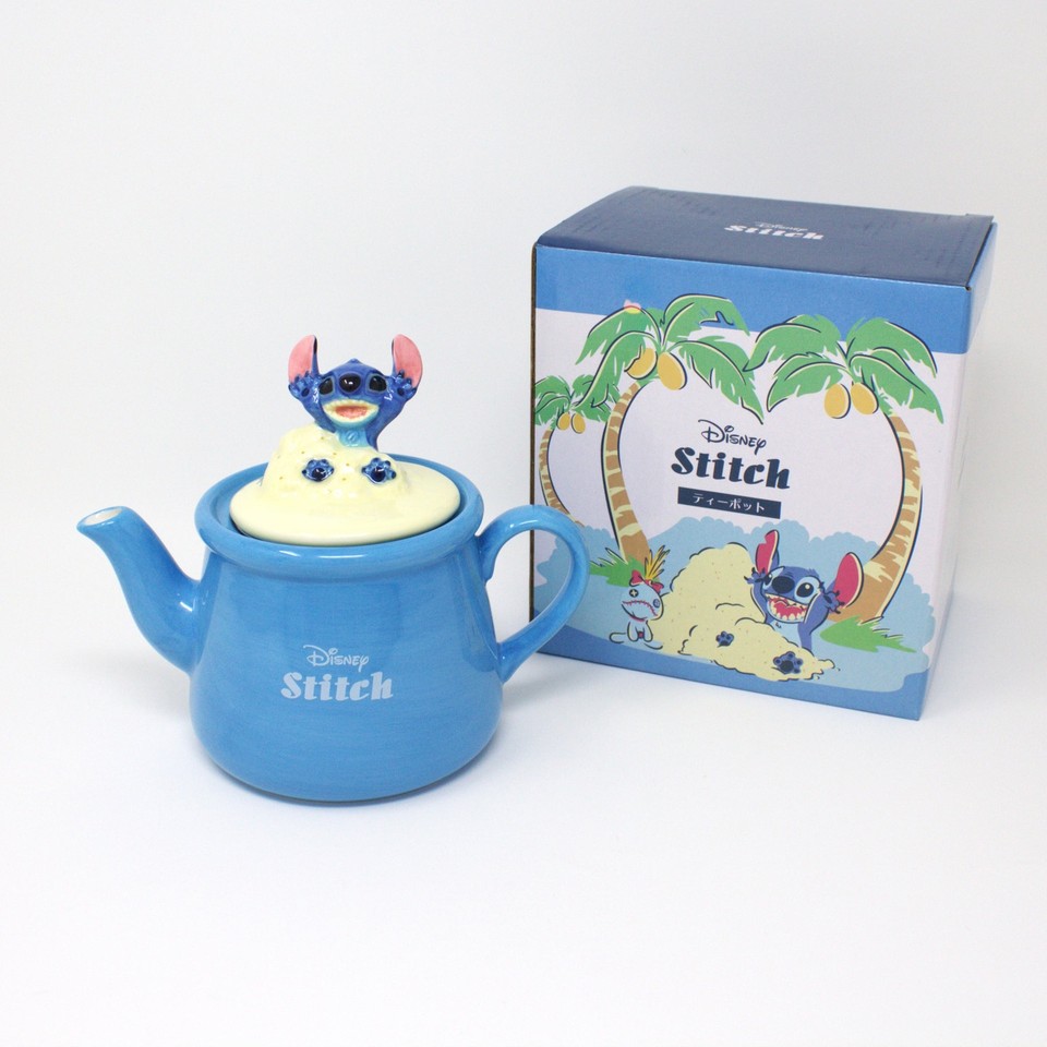 Disney Lilo & Stitch Teapot with 3D Stitch Lid – Porcelain Ceramic Gift ...