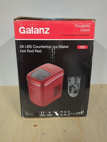 Galanz Portable Countertop Electric Ice Maker Machine Red GLCI26RDR3A ...