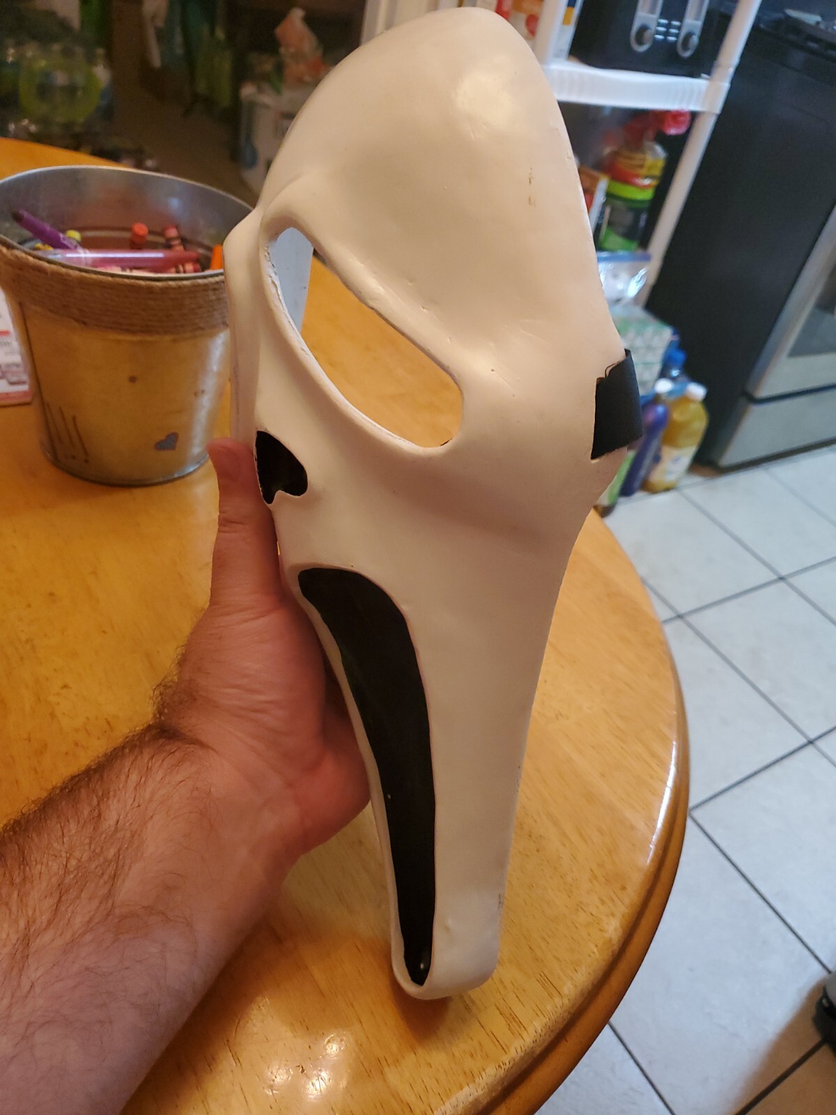 Scream Mask thick Hard Plaster Ghost Face Scary Halloween Wall Ornament ...