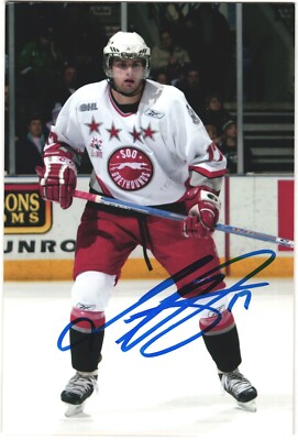 Jason Pitton Autographed 4x6 Color Photo Soo Greyhounds #17 A | eBay