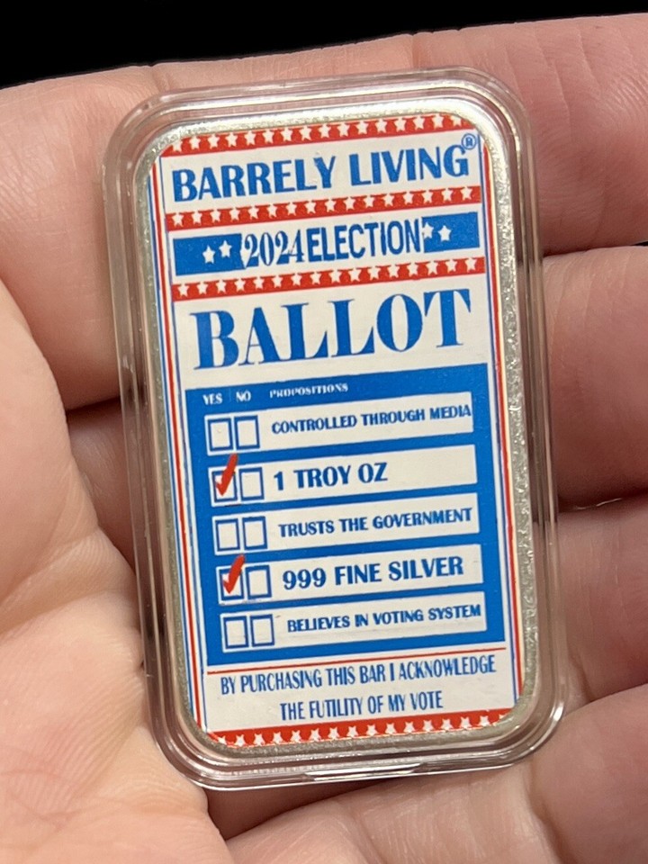 Donald Trump 2024 Official Election Ballot 1oz Fine Silver Colorized ...