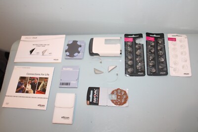 Oticon 09 CE0534 Hearing Aids PAIR w/NEW 28X Minifit & 5 Batteries #8 ...