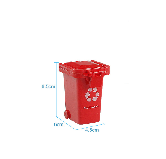 4Pcs/Set Kids Learning Trash Bin Novelty Toys Mini Garbage Load Can ...