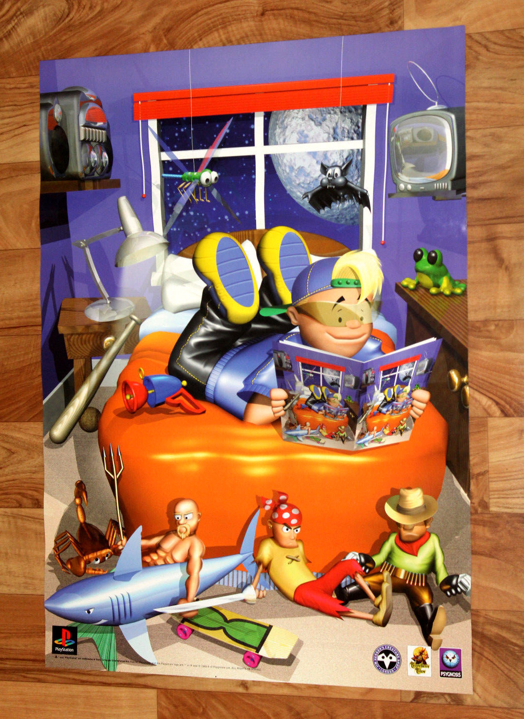 1998 Vintage Rascal very Rare Game Store Promo Poster Playstation 1 PS1 ...