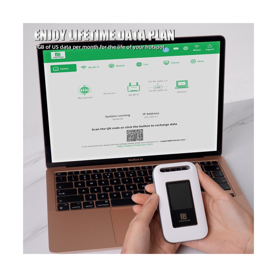 M4 4G LTE Mobile Hotspot – ESIM Compact Portable WiFi Hotspot for ...