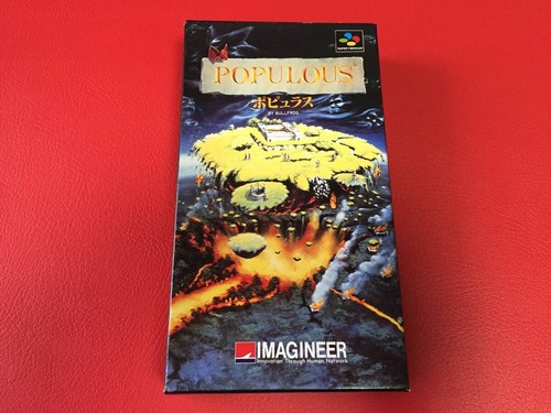 Populus Box Manual with Postcard for Super Famicom SHVC-Po A25Yy1 Japan ...