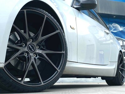 20 inch INOVIT SPEED Wheels Black Dark Tint Staggered Fitment HOLDEN ...
