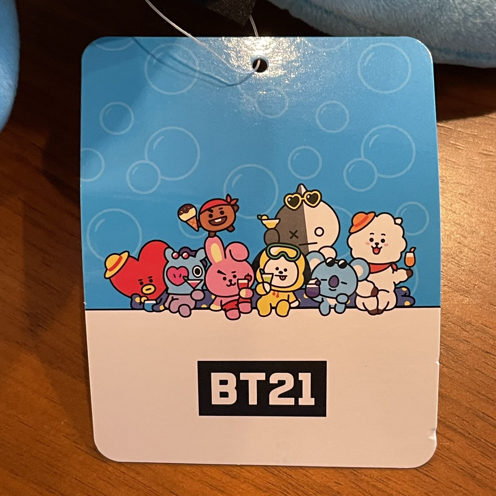 BT21 Koala Blue Koya With Drink Plush Round1 BTS RM NAM JOON CUTE 15 in ...