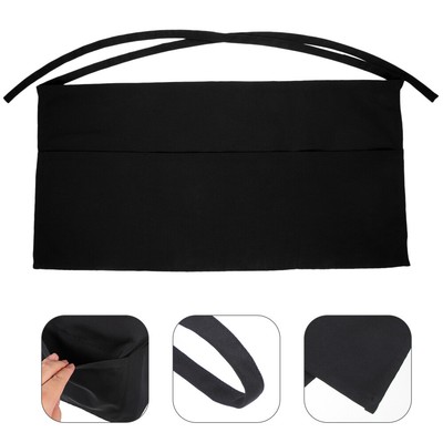 Wear-resist Folding Waist Apron With Pockets Canteen Home Restaurant ...