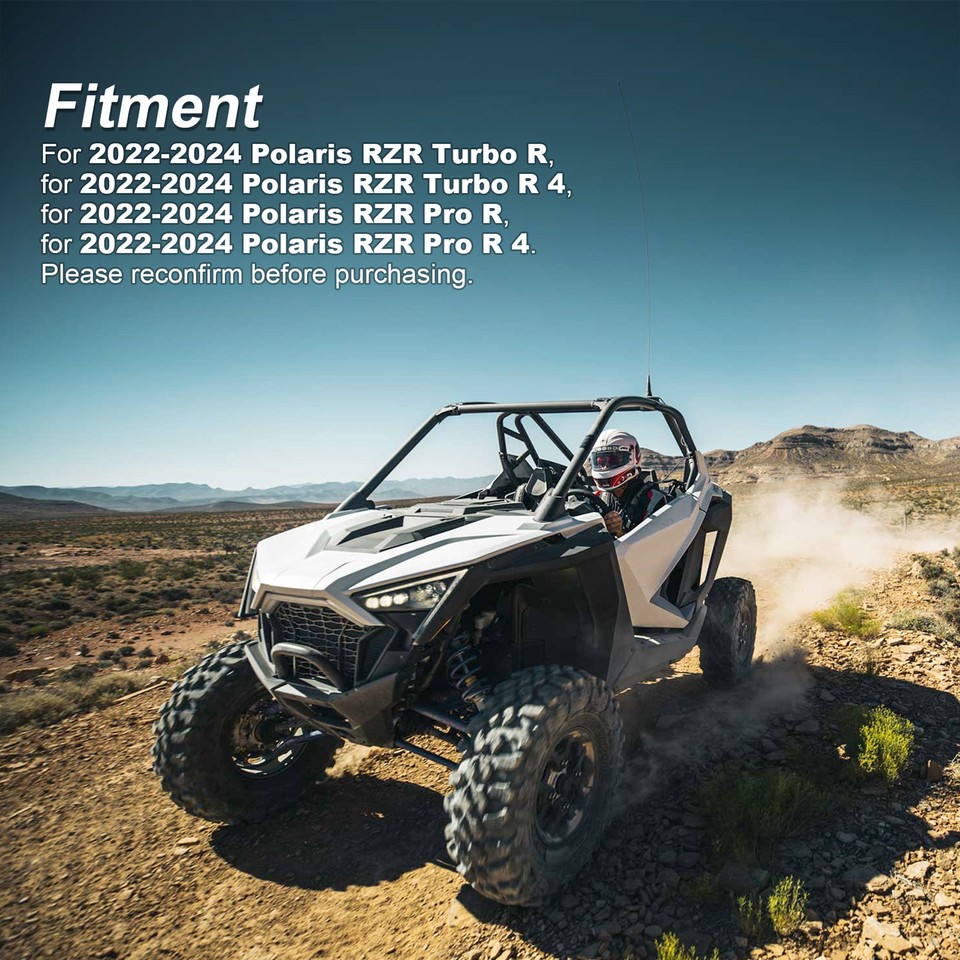 For Polaris RZR Turbo R/PRO R/PRO R4 UTV 4500lb 12V Electric Winch ...