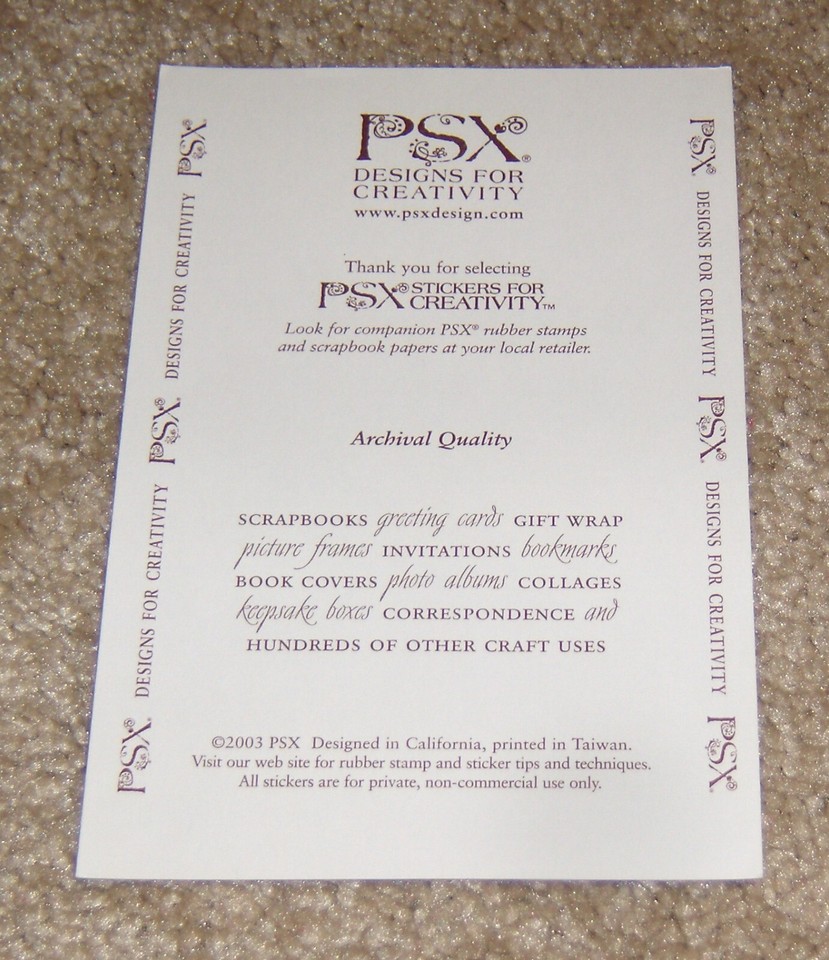 PSX Designs Sticker Sheet ~ Kitty Cats . | eBay