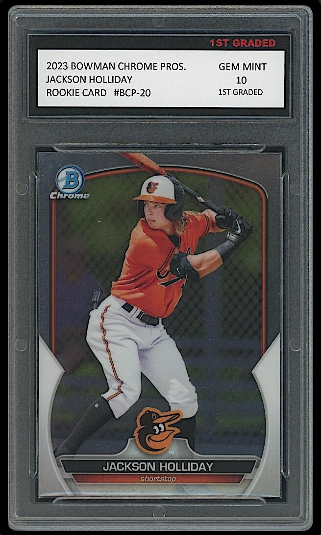 Jackson Holliday 2023 Bowman Chrome Prospects (Topps) 1st Graded 10 ...