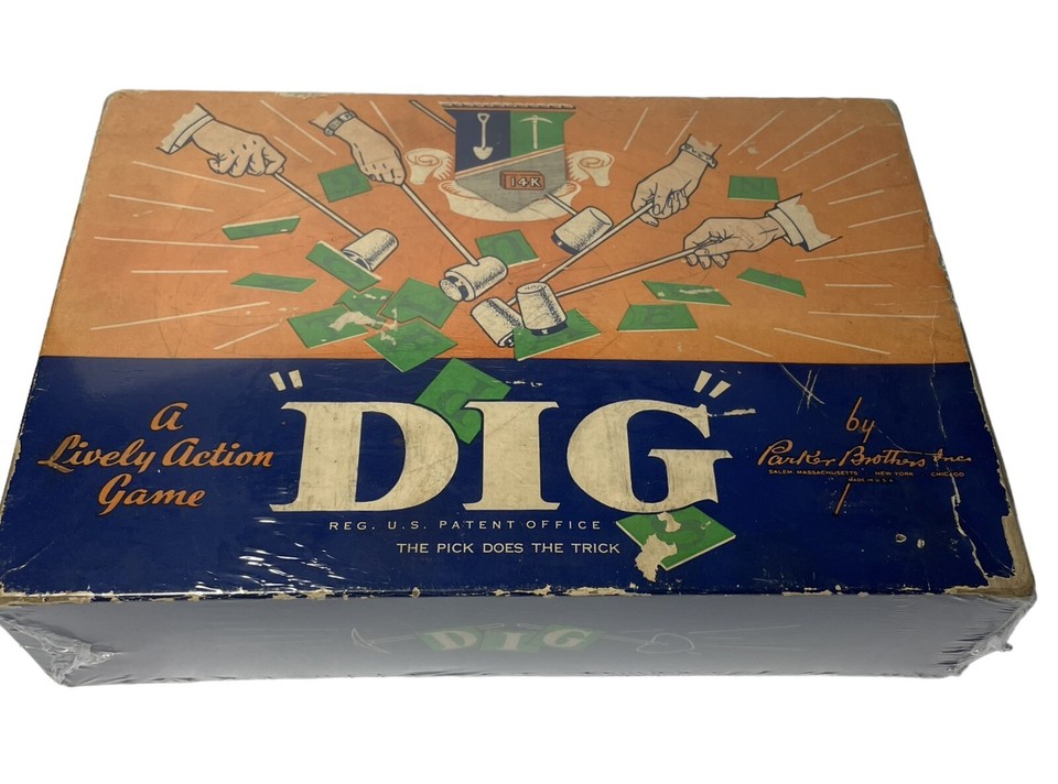 Vintage 1940's DIG Game by Parker Brothers A Lively Action Game With ...