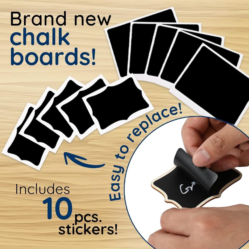 Mini Chalkboard Signs, 20 Pack Framed Small Chalkboard 4"W x 3"H | eBay
