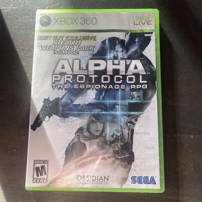 Alpha Protocol The Espionage RPG (Xbox 360, 2010) Best Buy Exclusive | eBay