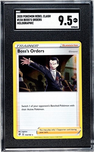 Boss's Orders Rare Holo Giovanni Pokemon TCG Rebel Clash Trainer Card ...