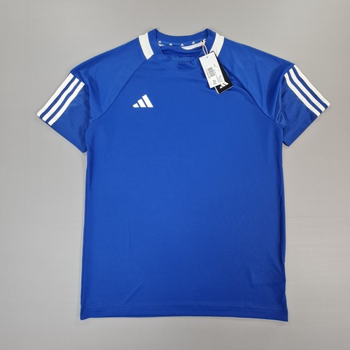 Adidas Mens T Shirt Blue Small Sereno 3 Stipes Short Sleeves Top IR7828 ...