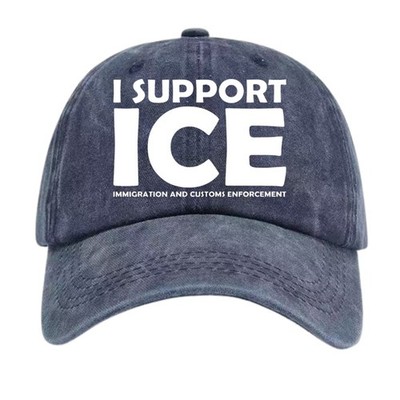 I Support ICE Dad Hat Immigration Enforcement USA Patriotic Cap | eBay