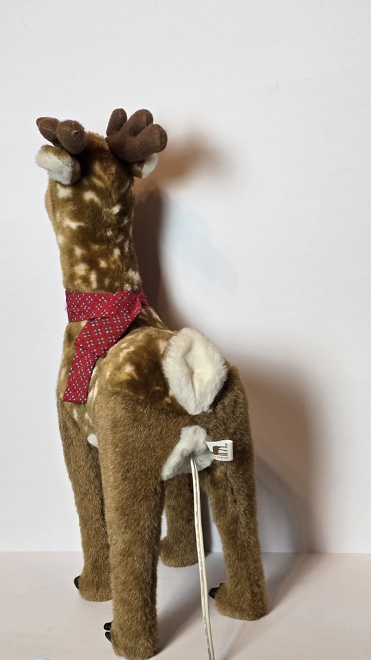 28" DASHER Vintage Animatronic Reindeer DEER Indoor CHRISTMAS Decor ...