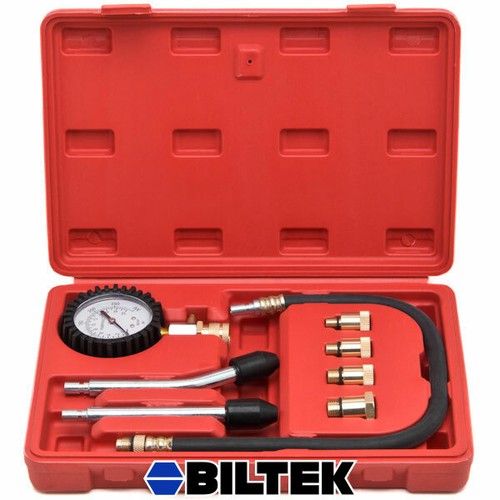 8 Pc Spark Plug Cylinder Compression Tester Test Kit Professional Gas ...