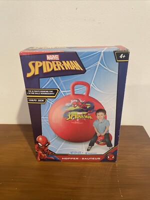 Marvel Spider-Man Hopper Bounce Ball Kids Inflatable Hedstrom 15 inch ...