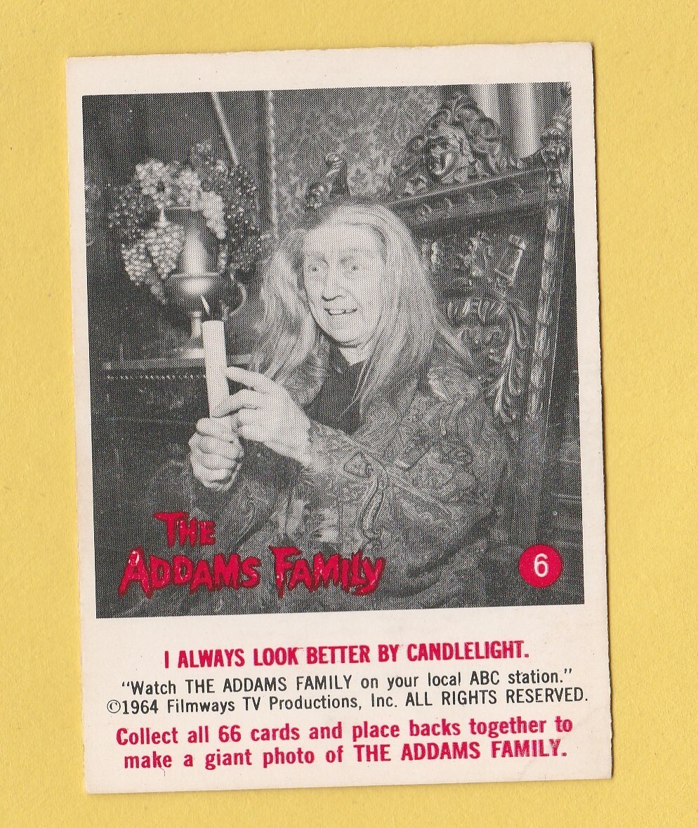 1964 THE ADDAMS FAMILY trading card #6 "original" | eBay