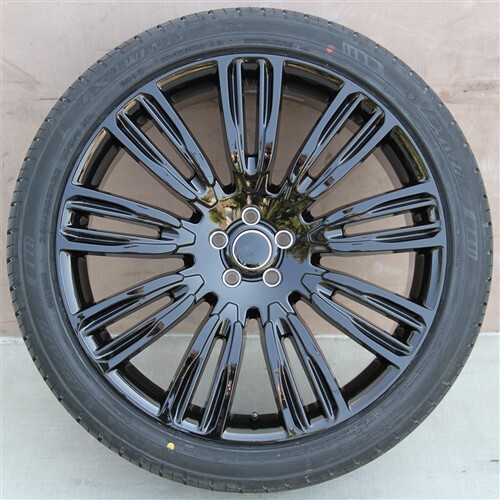 (4)Set 20X9.0 5x108 Black Wheel & Tire Pkg Range Rover Freelander2 ...